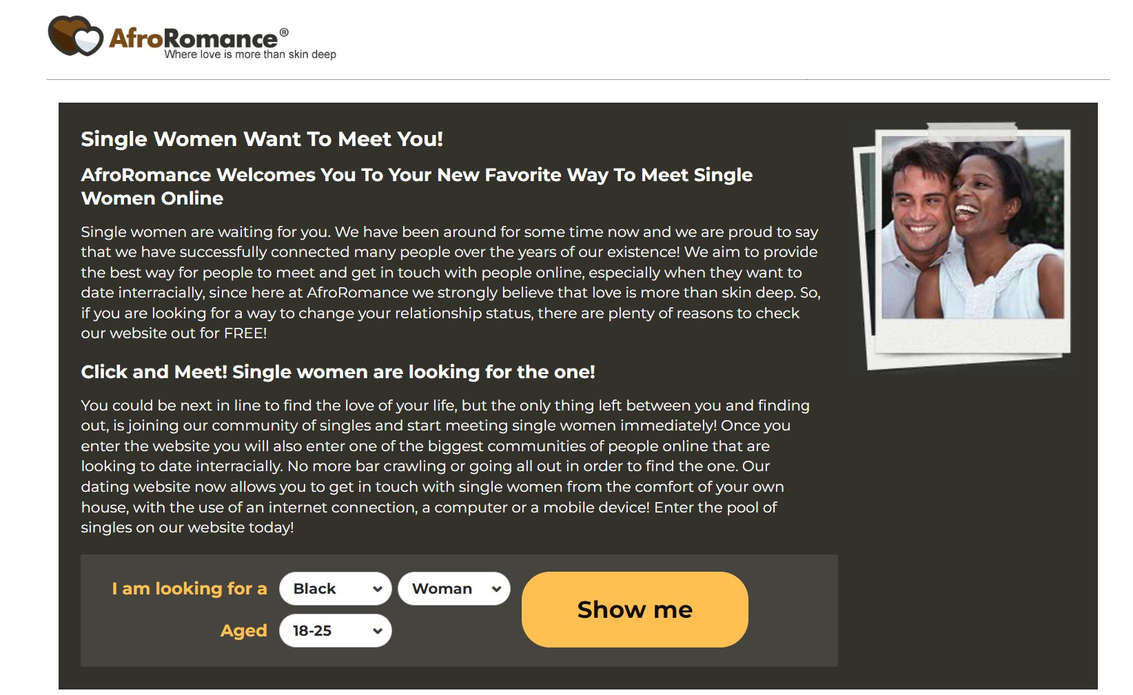 llll Our experience with AfroRomance.com - Datinginformer.com